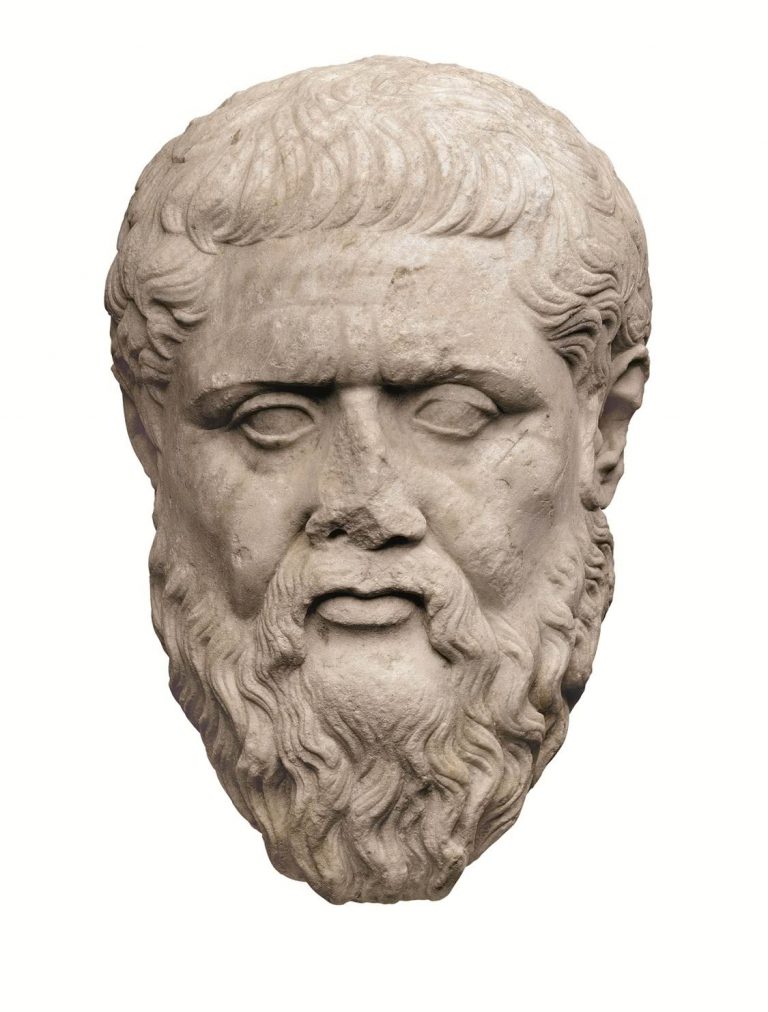 Cabeza de Platón. 14 dC - 37 dC. Copia de un original griego hacia 340 ...