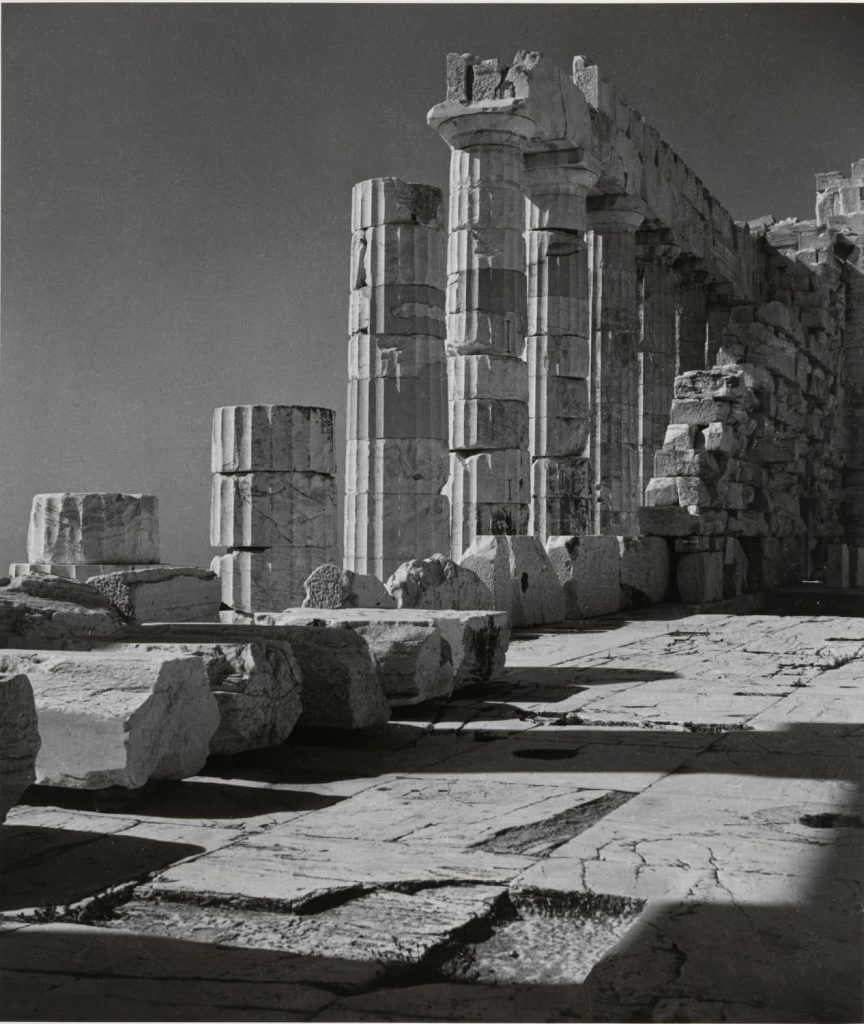 Herbert LIst. Cella and Portico of the Partenon, Athens, 1937 ...