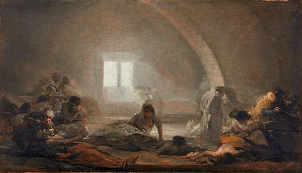 Francisco de Goya. Hospital de apestados, 1808-1810. Óleo sobre lienzo ...